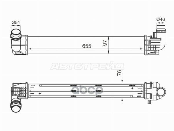 Интеркулер Renault Duster 1.5D 10- Sat арт. ST-8200880552