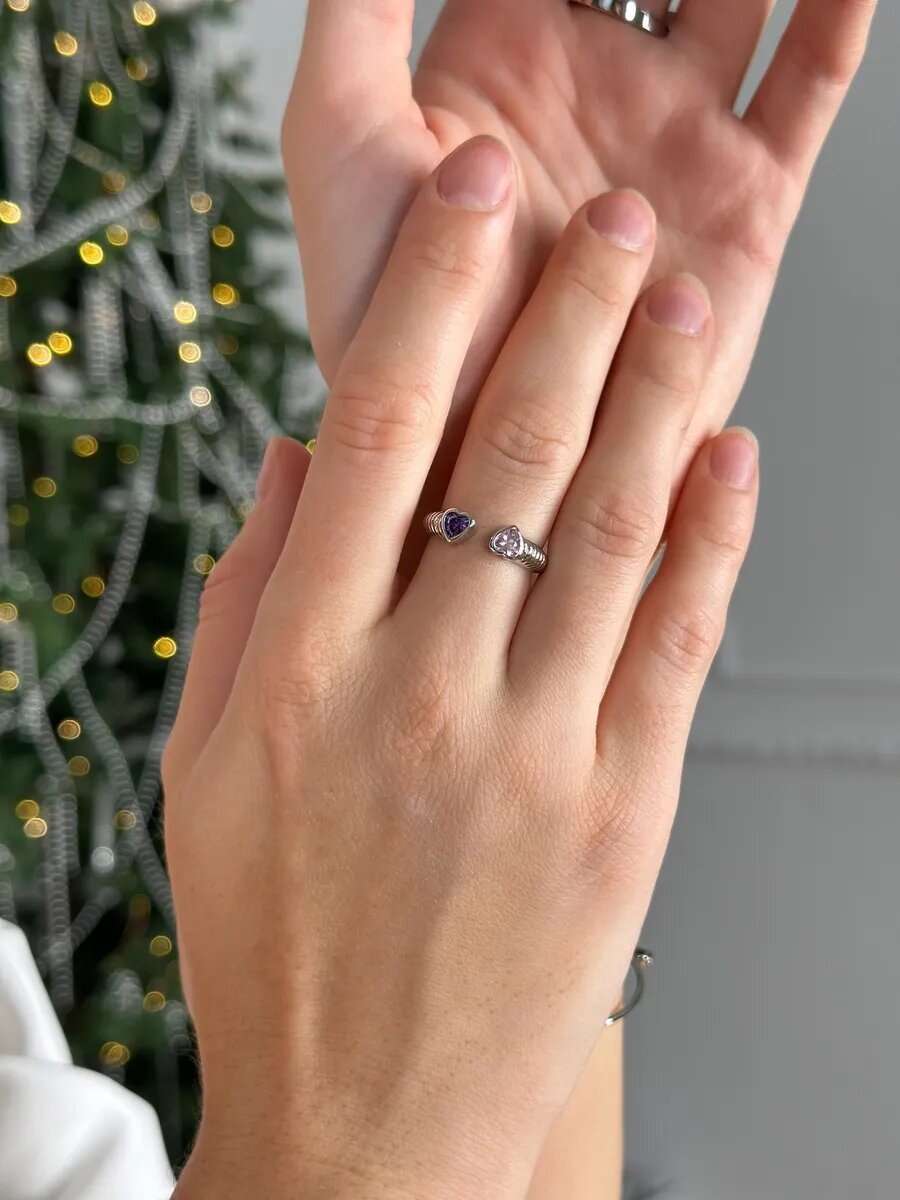 Кольцо, лунный камень синтетический