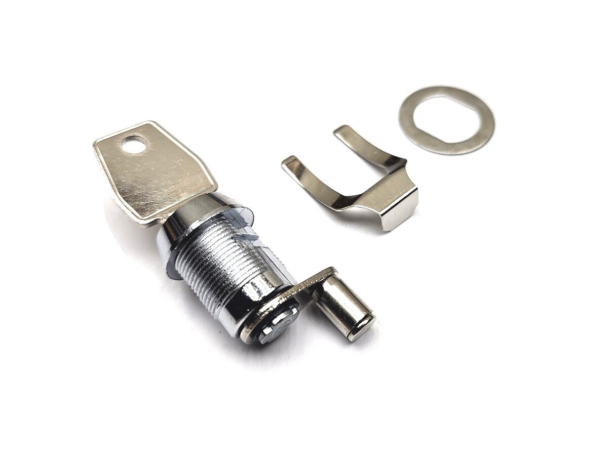 Замок автобокса старого образца LUX 390 / 600 / 735 / 960 комплект на 1 сторону (люкс 1 личинка + 1 ключ) арт. 792368/1