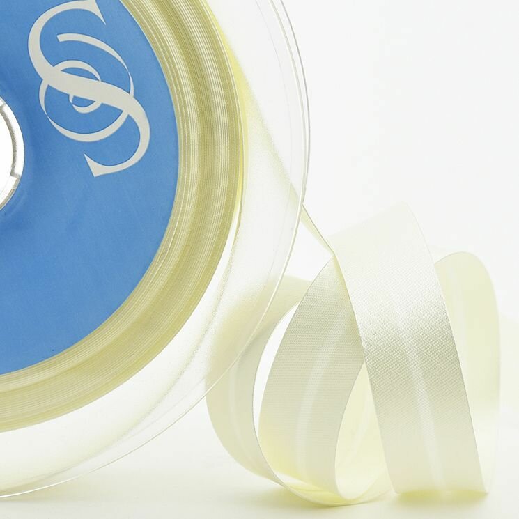Косая бейка SAFISA Атласная, 20 мм, 25 м, цвет 03, Молочный