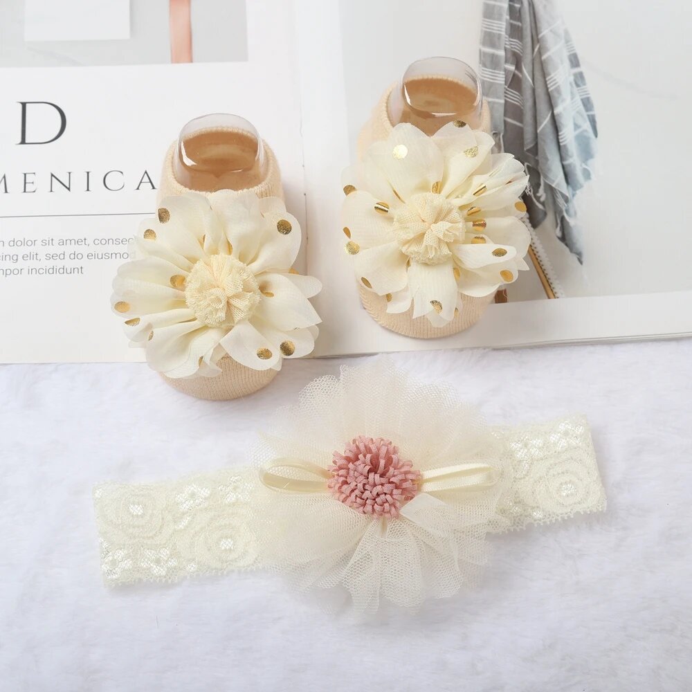 Детские повязки на голову и носки Wowsorie 2 шт. 1