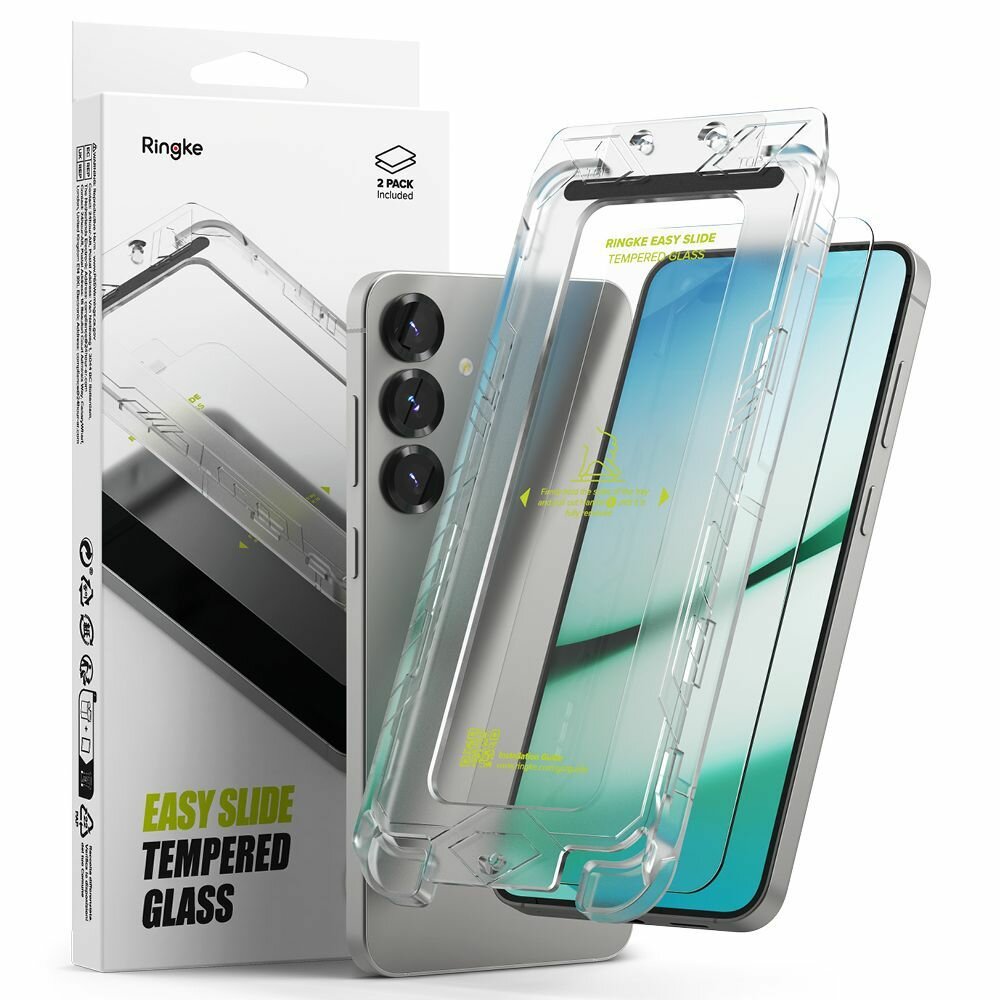 Защитное стекло 2 штуки RINGKE для Galaxy S25 / Галакси С25, прозрачное, без рамок