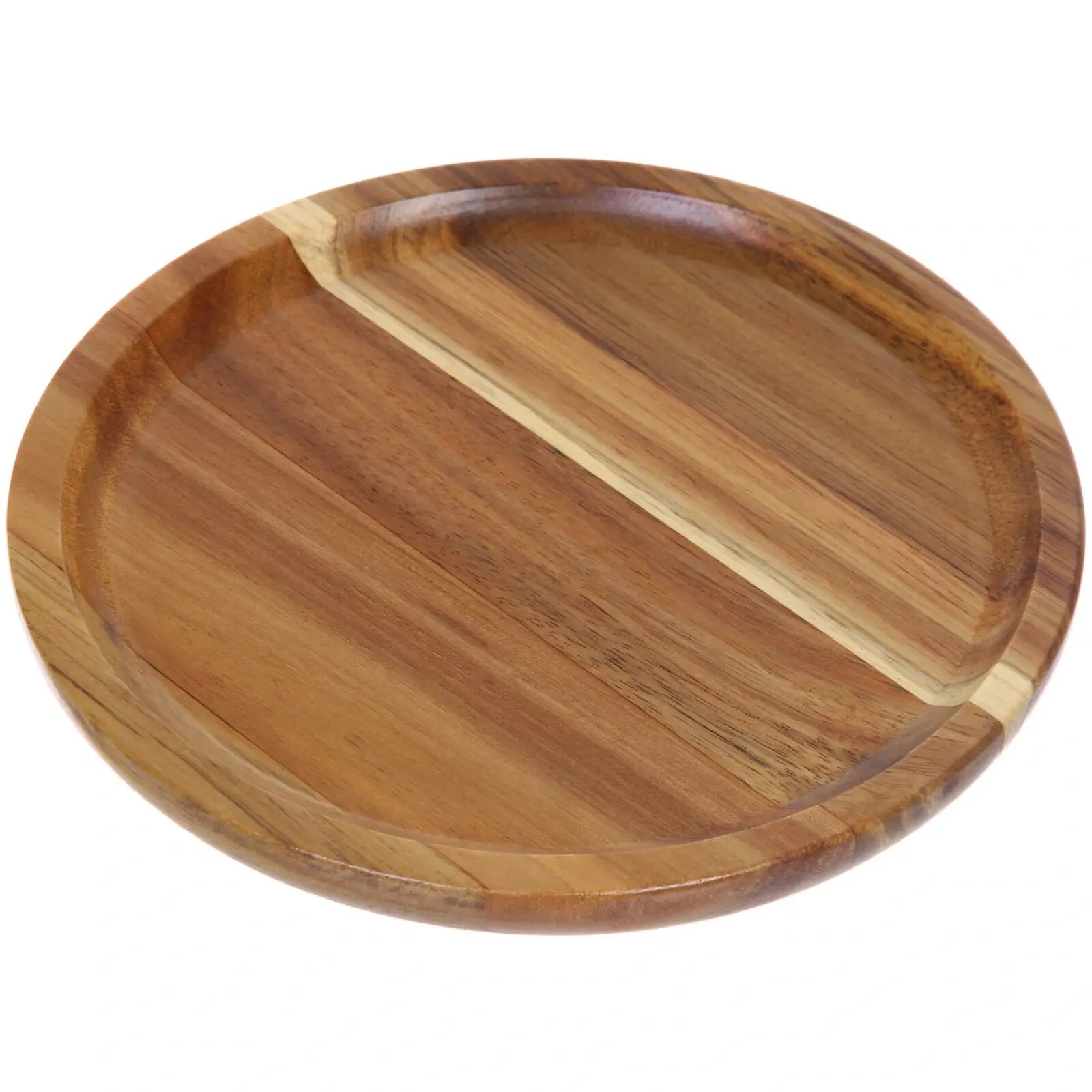 Тарелка для подачи «BAVARIA», деревянная, 20х2см, с разделением для блюд