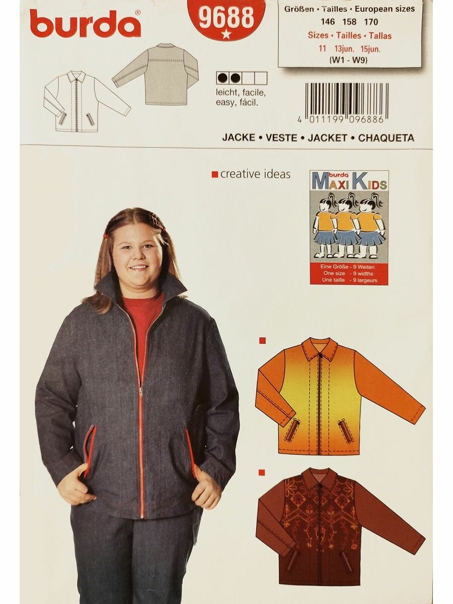 Выкройка куртки (для полных детей)