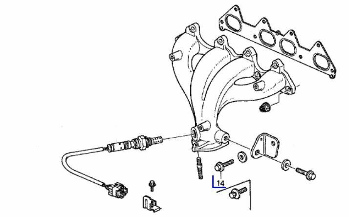 Болт с фланцем 10х22; Артикул Honda: 957011002208 (Оригинал)