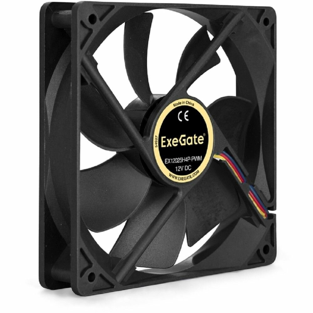EXEGATE Вентиляторы EX283392RUS Вентилятор E12025H4P - PWM, 120x120x25 мм, гидродинамический, 4pin, PWM, 24dBA без креплений