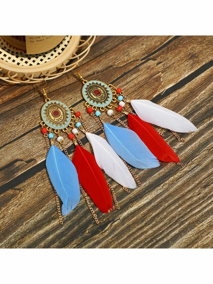 Серьги, дерево