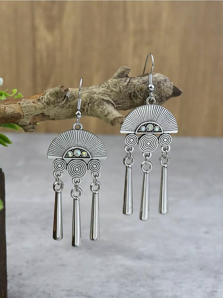 Серьги, эмаль, бирюза синтетическая