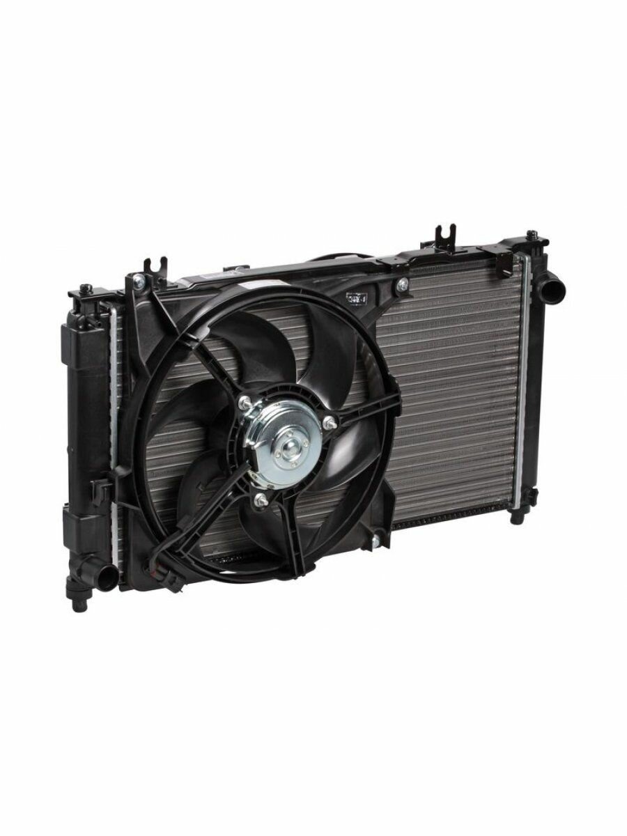 Блок охлаждения (радиатор+конденсор+вентиляторы) для а/м Лада 2190-92 Гранта А/С (Luzar LRK 0192)