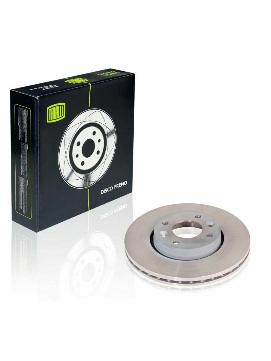 Диск тормозной передний TRIALLI DF095106 для а/м Лада Vesta (15-)/Лада Largus (12-) с ABS, 260х22 мм.