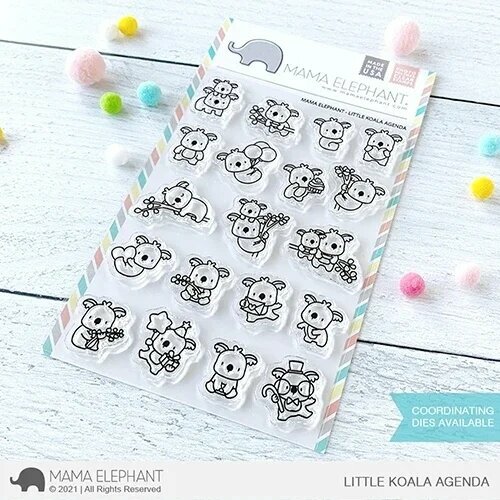 Штампы для скрапбукинга Mama Elephant Little Koala Agenda, цвет 3