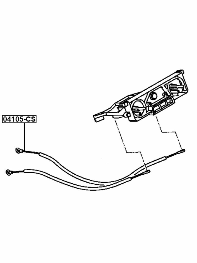 Трос управления отопителем MITSUBISHI 04105-CS FEBEST.
