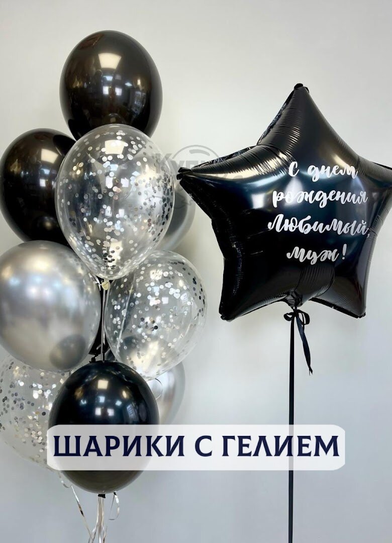 Воздушные шары с гелием, шарики воздушные "Для мужчины" №1902