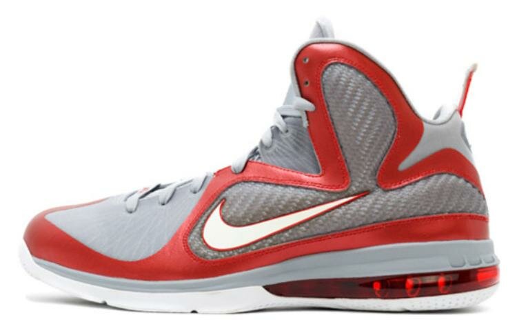 Кроссовки NIKE LeBron 9, размер EU 45 стопа (29CM), серый/красный