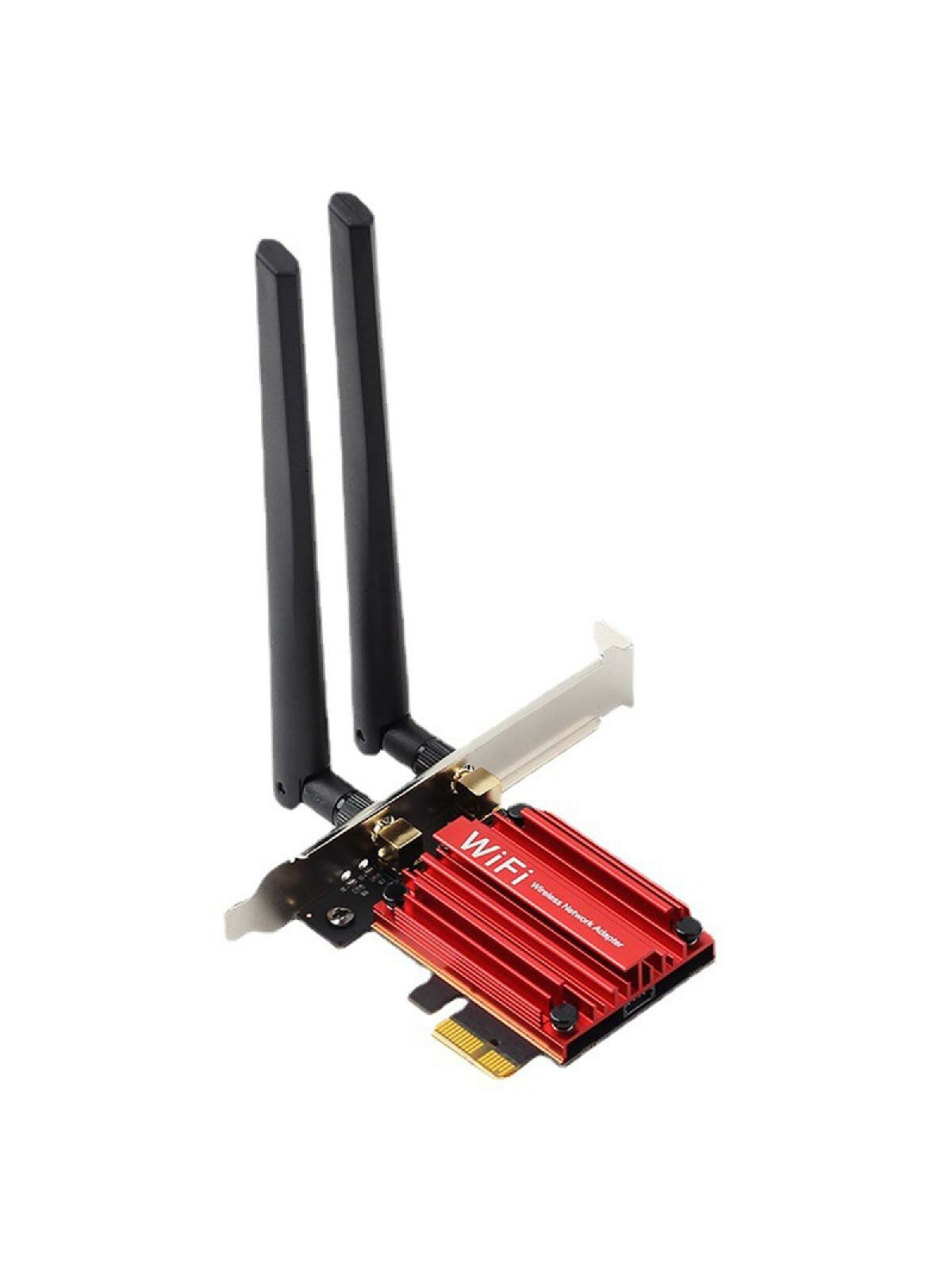 WIFI 6 1800Mbps Wifi Network Adapter Bluetooth-compatible 5.2 Dual Band 2.4G/5GHz 802.11AX PCI-E Wireless Ethernet Card