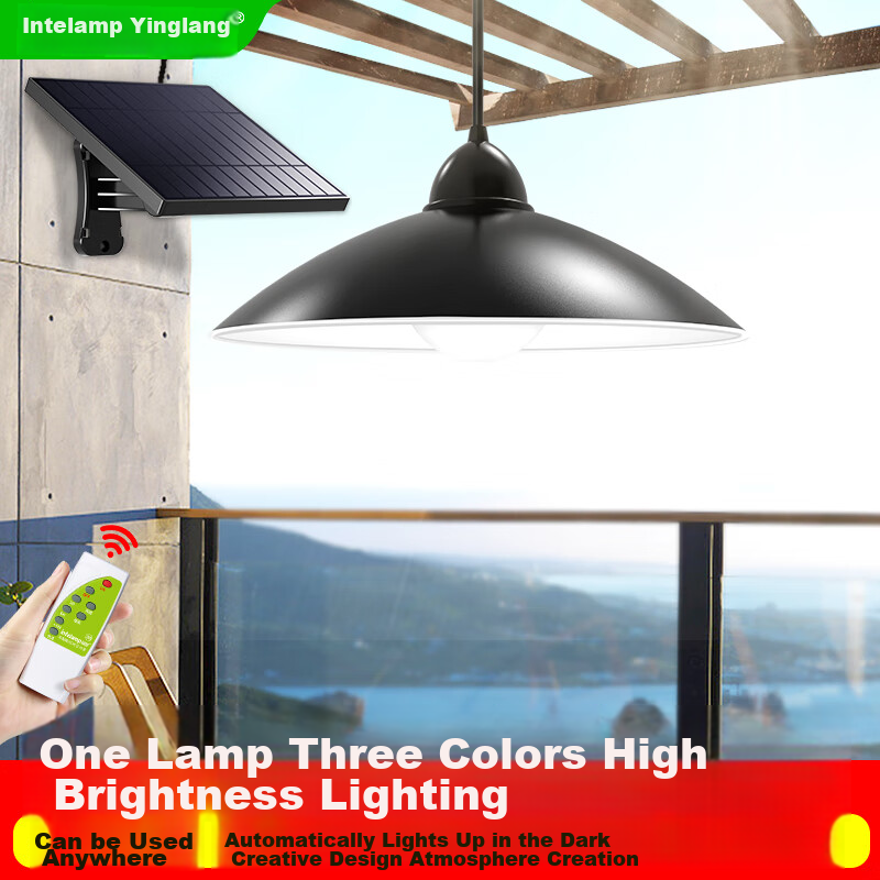Yinglang Solar Garden Light, Outdoor Waterproof, Home Lighting, Villa Landscape Decoration, with Bulb, Pendant Light, Garden Light