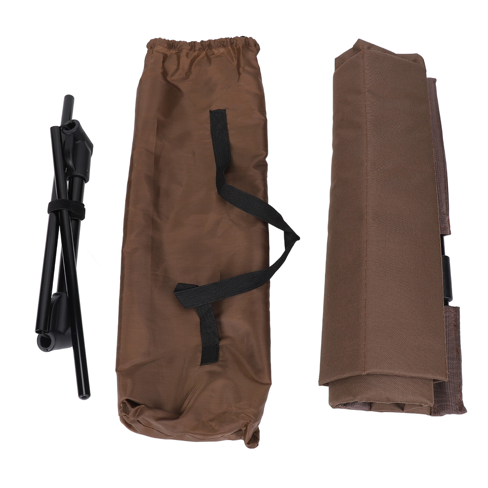 Beach Floor Chair with Adjustable Back Support Folding Portable Lightweight Breathable Camping for Outdoor Fishing Brown