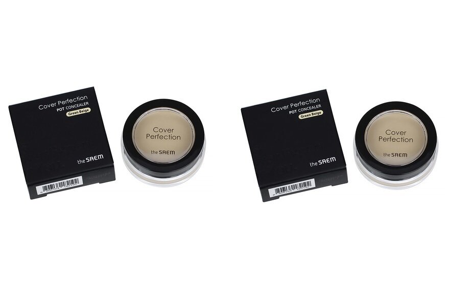Консилер Sung bo Cleamy для лица Cover Perfection Pot Concealer Green Beige, кремовый, 4 гр , 2 шт