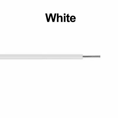 Одножильный провод посеребренный FEP, White, 20AWG, 1 Meter