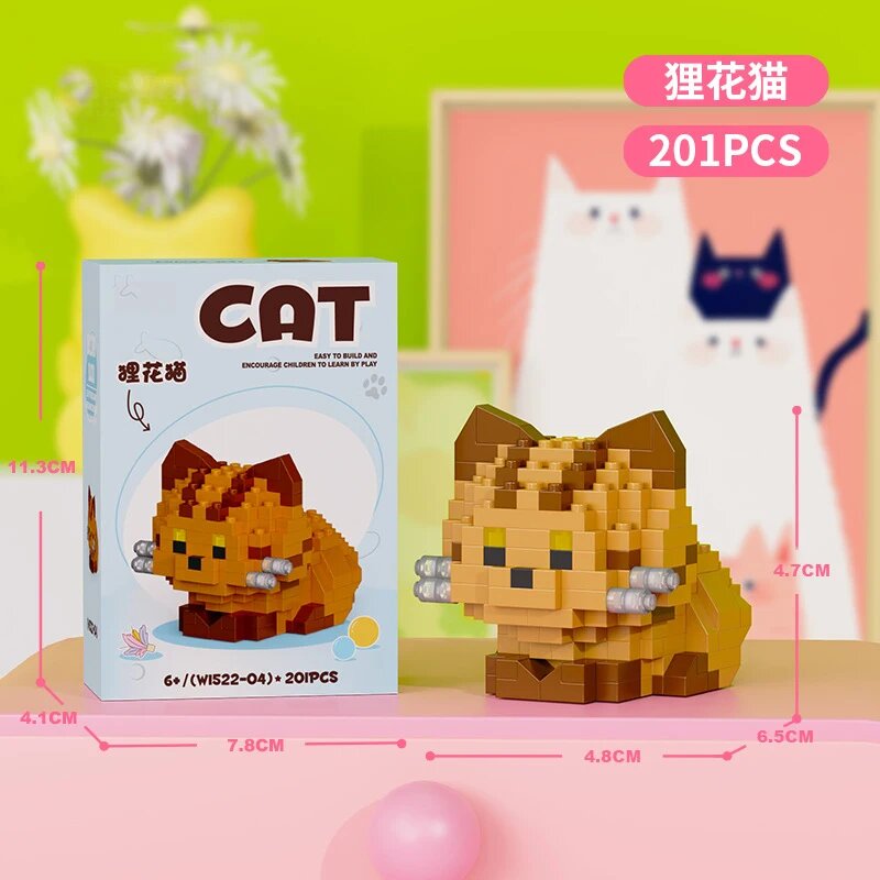 Конструктор Cat Micro Diamond, розовый, 1522-04-no box