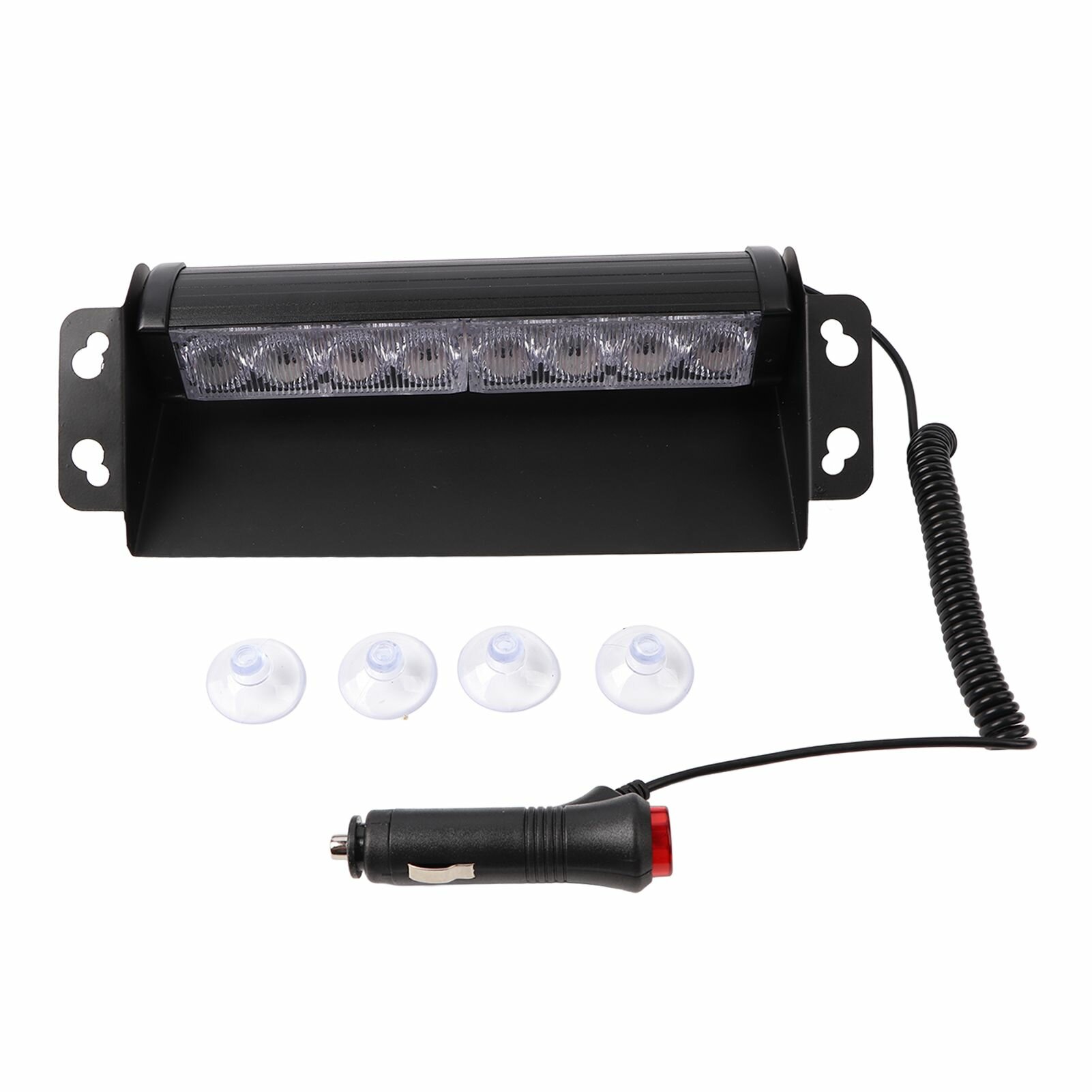 Автомобильный стробоскоп с присоской, красный/синий, 12В, для заднего стекла