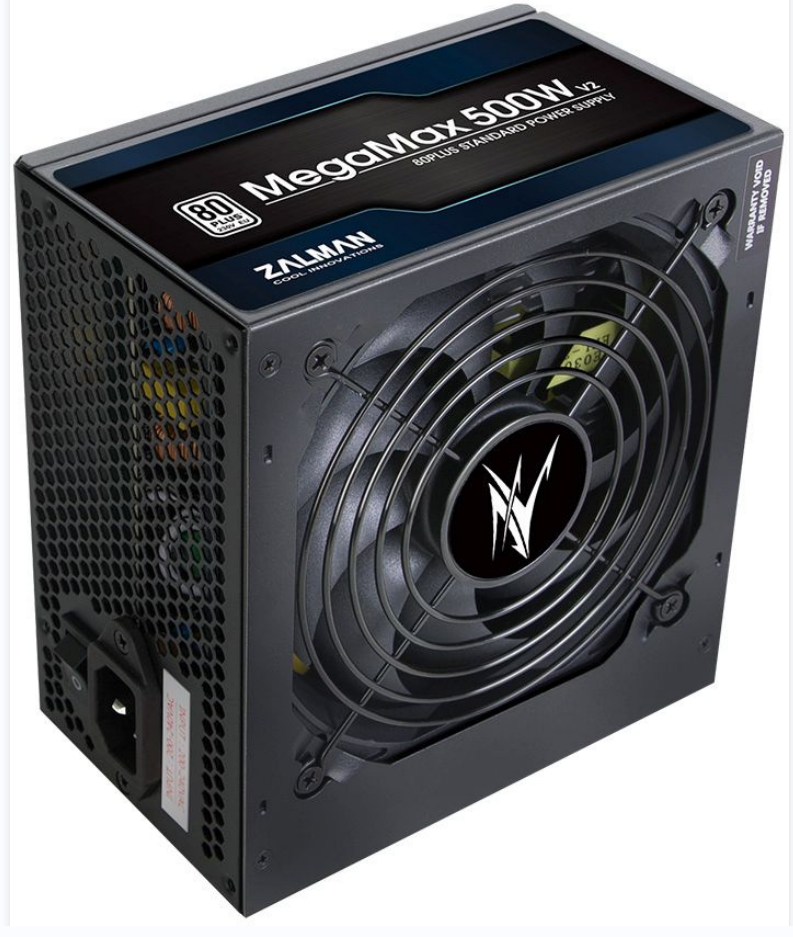 Блок питания Zalman ATX 500W ZM500-TXII V2 80+ (20+4pin) APFC 120mm fan SATA RTL