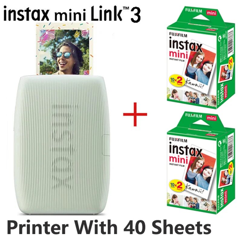 FUJIFILM INSTAX MINI LINK3 фотопринтер Printer Add 40Sheets