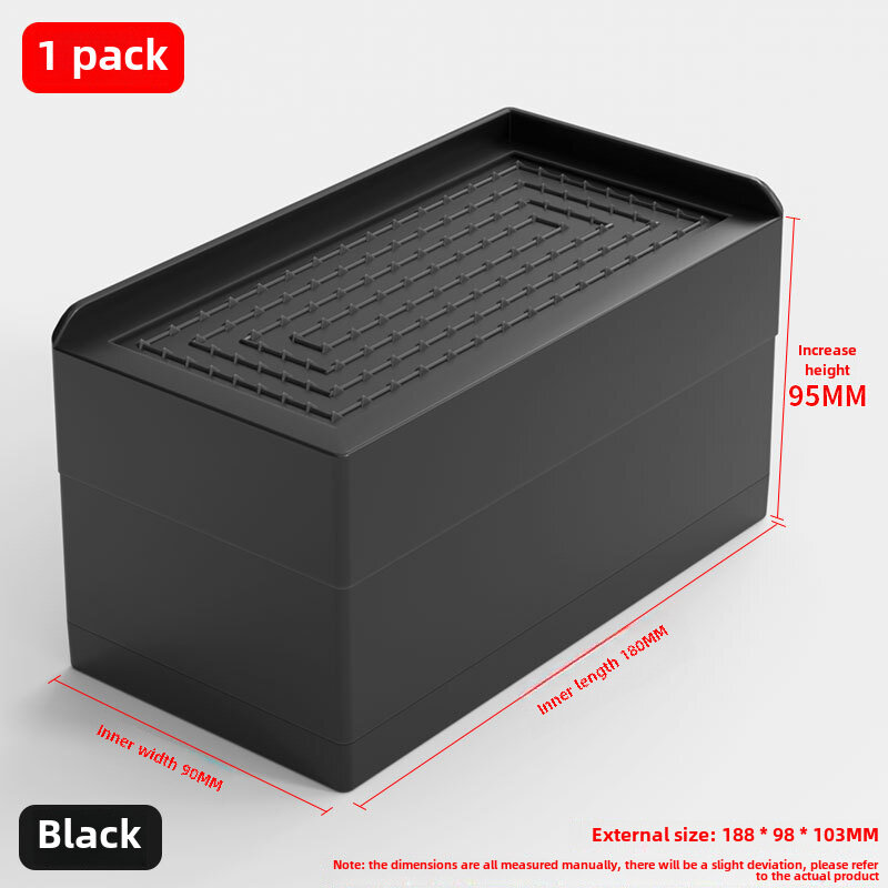 Кровать Amazon Black Furniture, с нескользящей накладкой, черная, 18x9 см