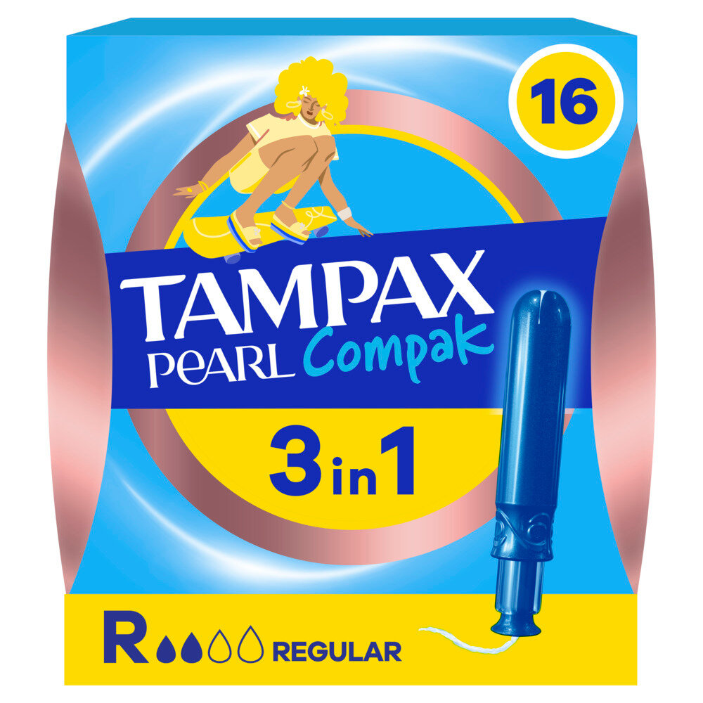 Tampax тампоны compak pearl regular с аппликатором 16 шт.