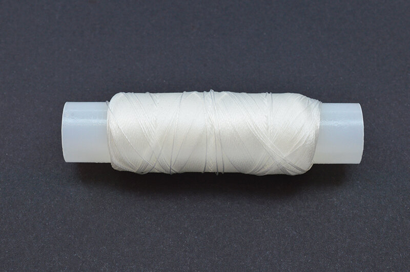Нить для бисера Титан 110, диаметр 0,1мм, длина 110м, цвет белый, полиэстер, 1030-089, 1шт