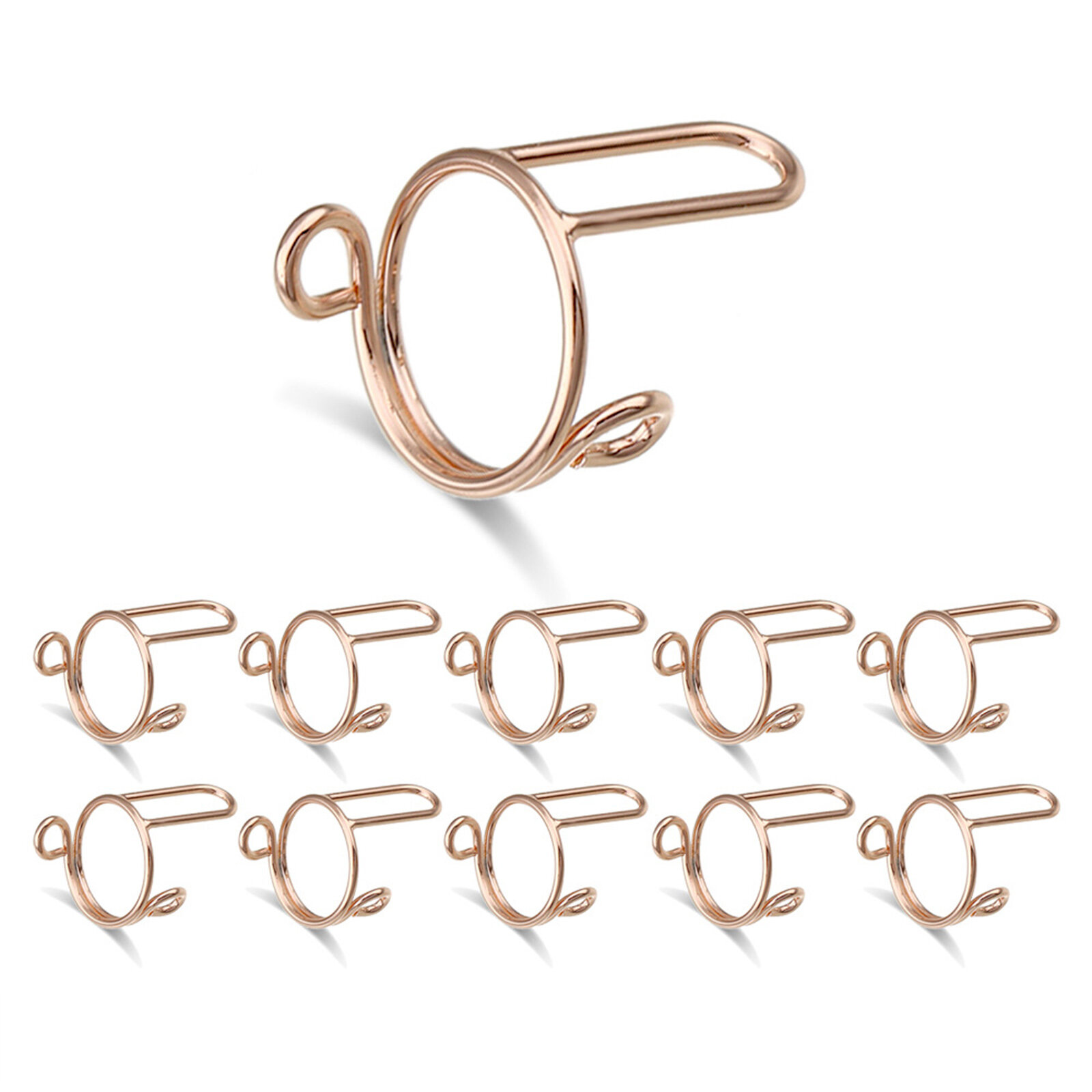 10 ПКС Набор Наных Кольца Из Медали, Регулируемые, Без Клея, Детachable, Для Ногтей Арт, DIY Украшение, Золотой, Серебряный, Розовый Золото (Варианты)