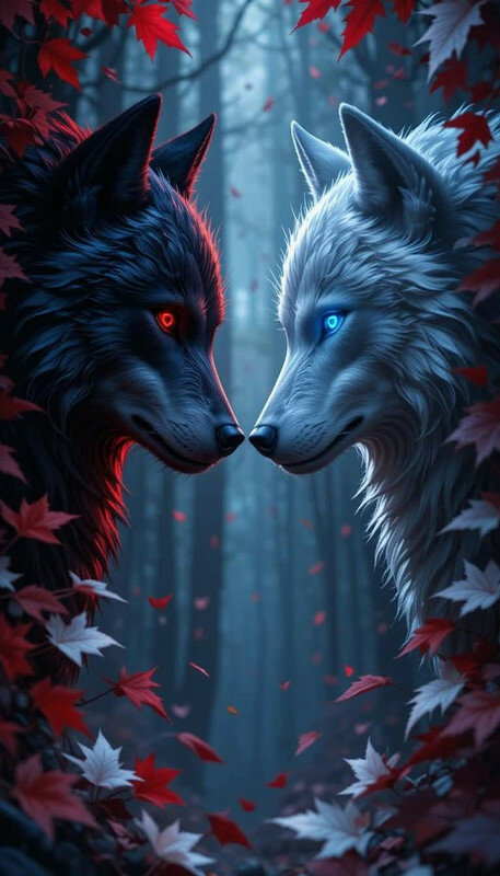 Картина по номерам для взрослых начинающих,(волк, Девушка) , Картина маслом своими руками для домашнего декора стен, 40x50 см, без рамки