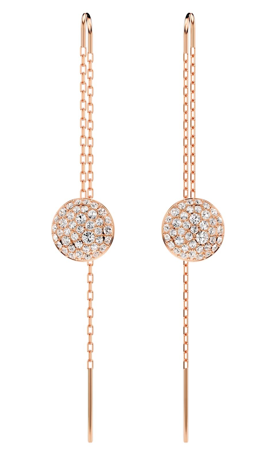 Серьги SWAROVSKI, кристаллы Swarovski, искусственный камень