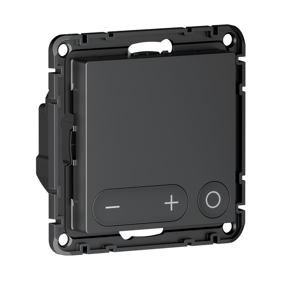 Термостат SBER Systeme Electric AtlasDesign Smart для теплого пола, с датчиком, Zigbee, 16А, механизм, Карбон