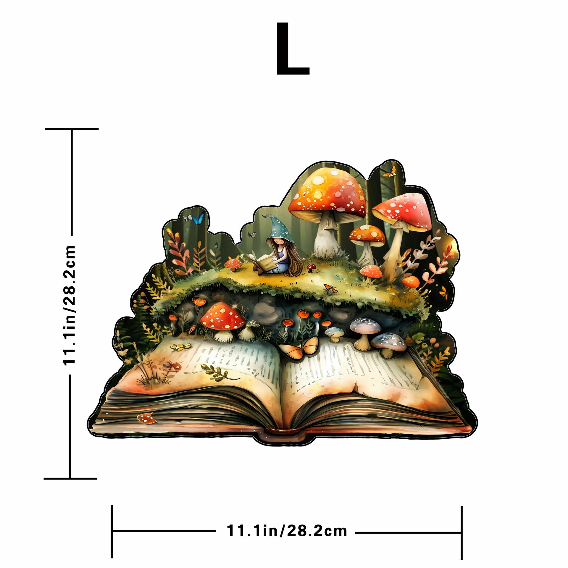 Деревянная головоломка с грибами, нерегулярная плоская мозаика для снятия стресса и праздника креативный подарок для молодежи 15-35, настольное хобби и элемент декора
