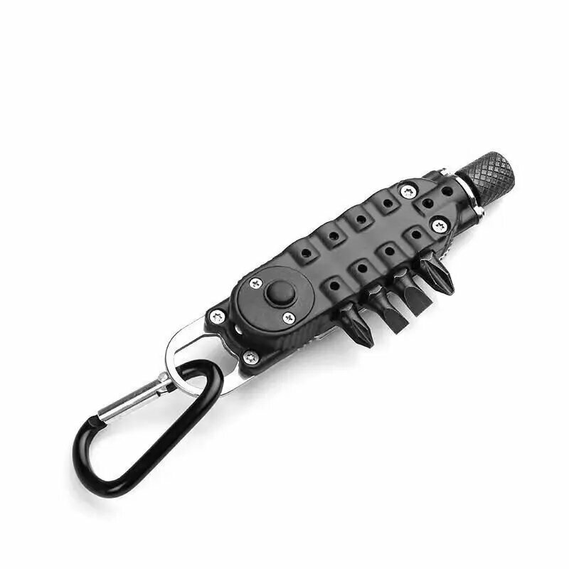 Многофункциональная мини-отвертка, уличная EDC, брелок в форме отвертки, портативный инструмент для ремонта стали