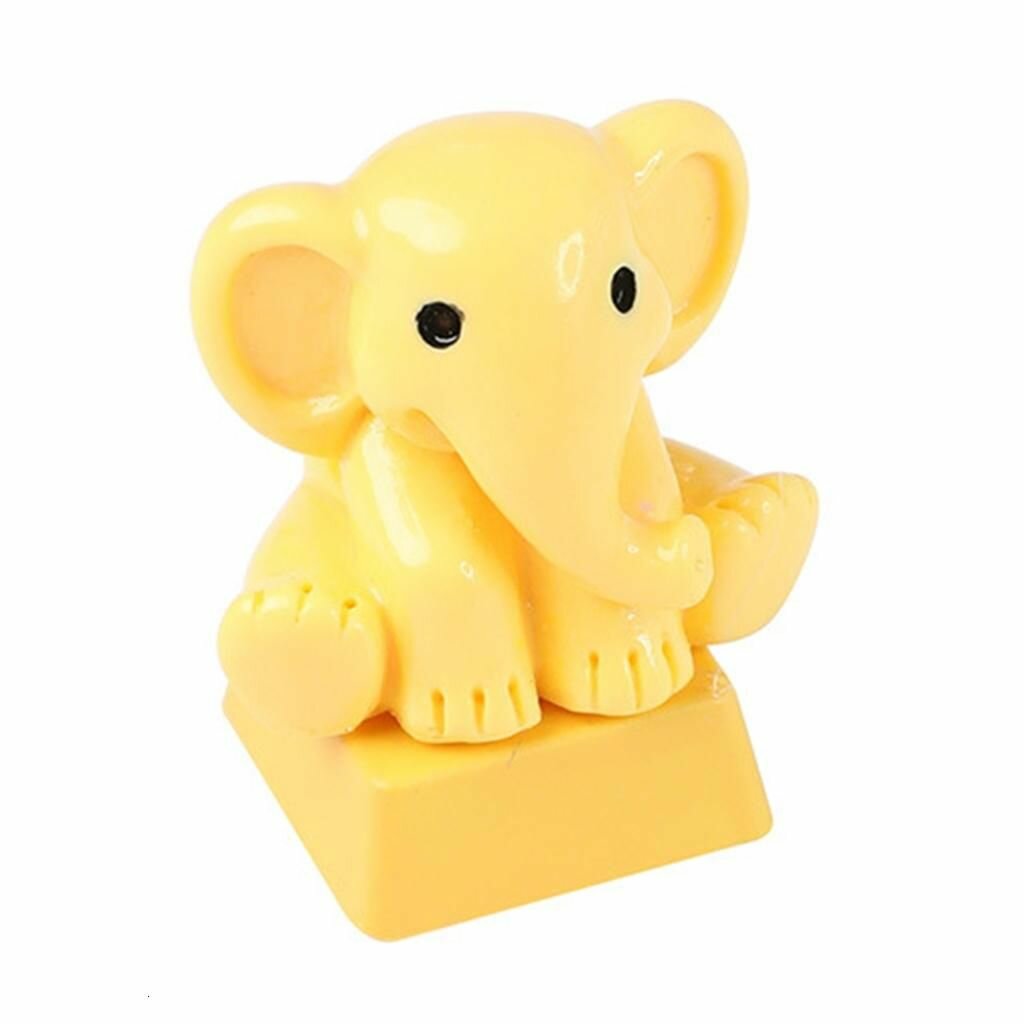 Слонёнок-кейкап для механической клавиатуры, Желтый