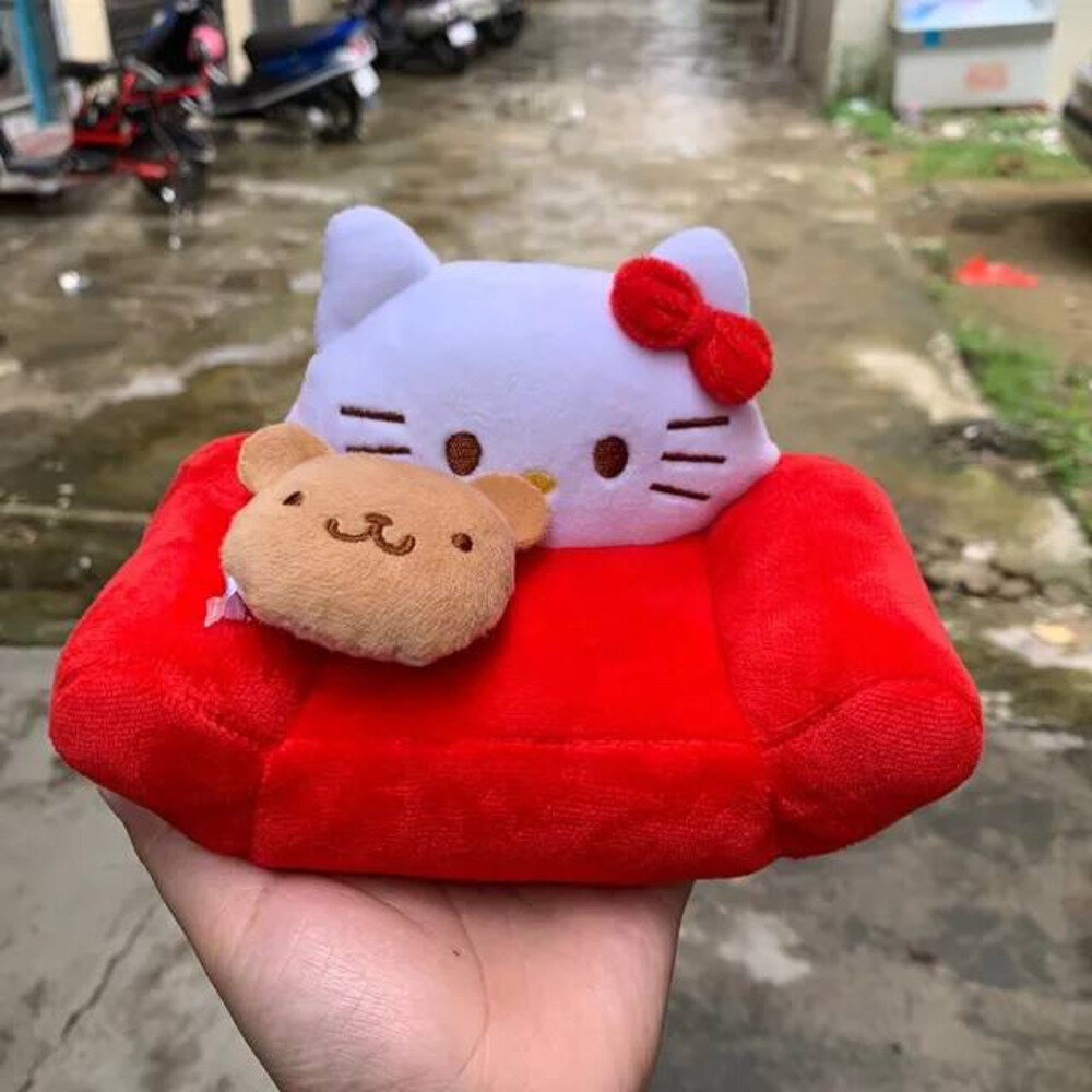Мягкая кукла-диван Sanrio MINISO Hello Kitty My Melody в стиле каваи, украшение для детей, подарок.
