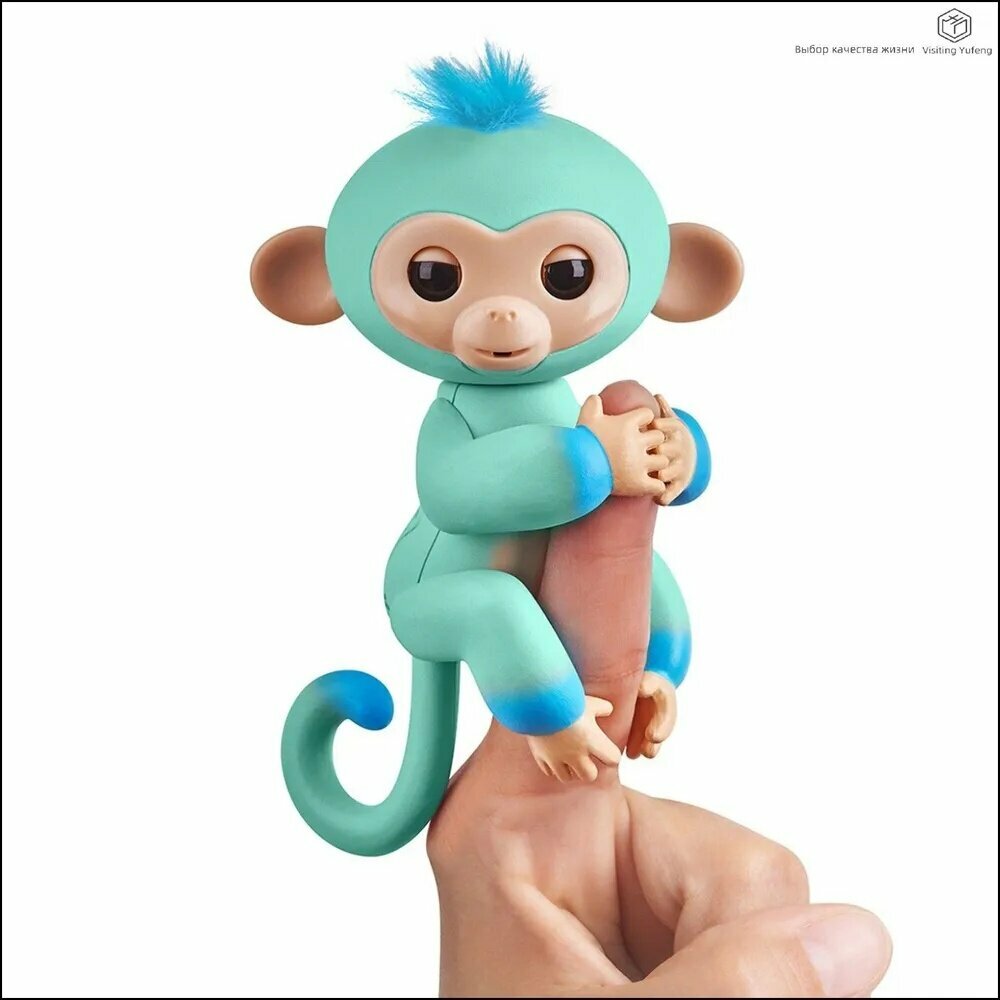 WowWee Fingerlings Baby Monkey Электронная интерактивная игрушка-обезьянка, который качает головой и издает звуки