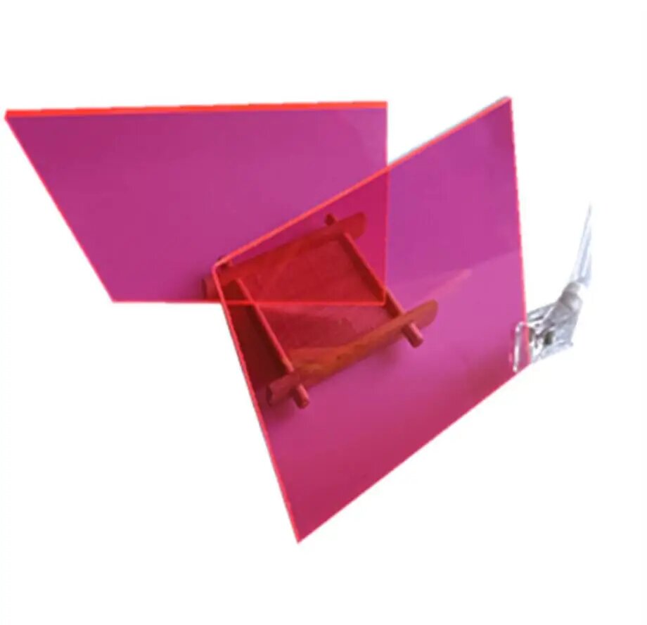 Неоновое акриловое оргстекло 3 мм Розовый, 300x300mm, 3mm