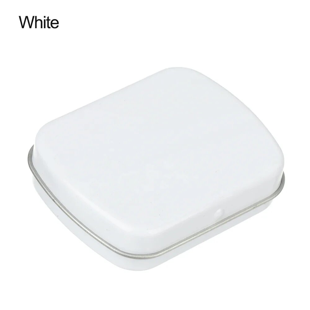 Металлическая мини-коробка Белый, White