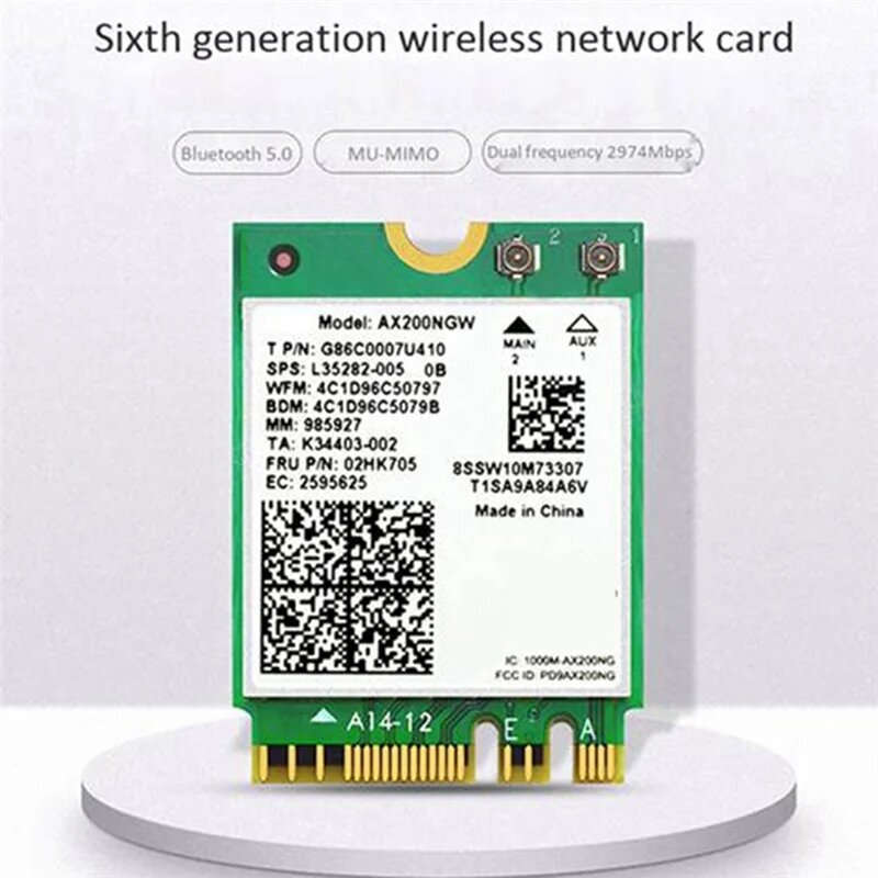 WiFi карта AAAL AX200 Bluetooth 5.0
