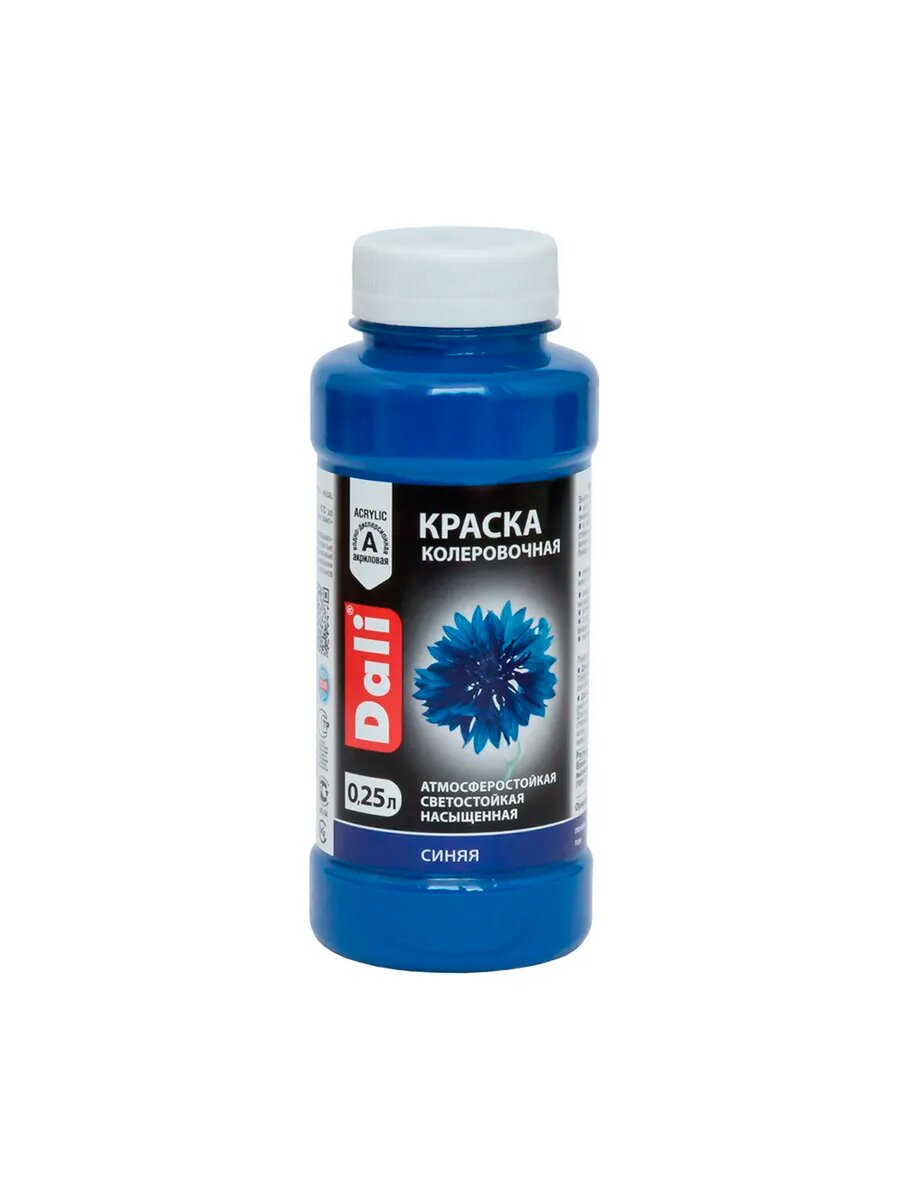 Краска колеровочная атм-ст светостойкая, синий 0,25л