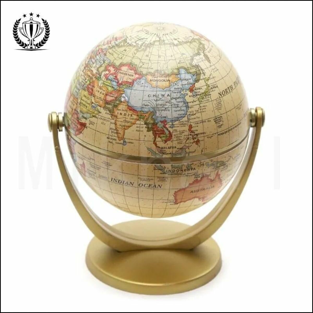 GM Глобус мира в винтажном стиле