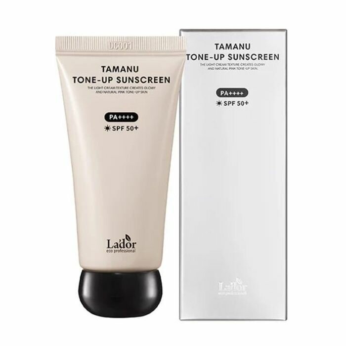 Lador Осветляющий солнцезащитный крем с маслом таману 50 мл Tamanu Tone-up Sunscreen SPF50+PA