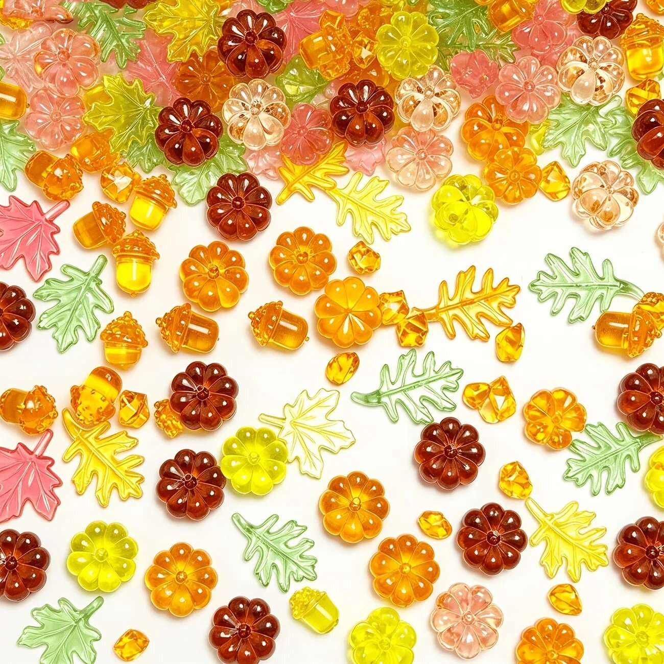 Миниатюрные осенние украшения, 50pcs