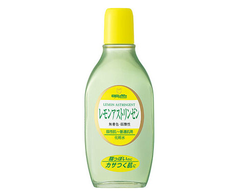 Meishoku "Lemon Astringent" Увлажняющий и освежающий лосьон для ухода за нормальной и жирной кожей лица, c растительными экстрактами и легким ароматом лимона, 170 мл.