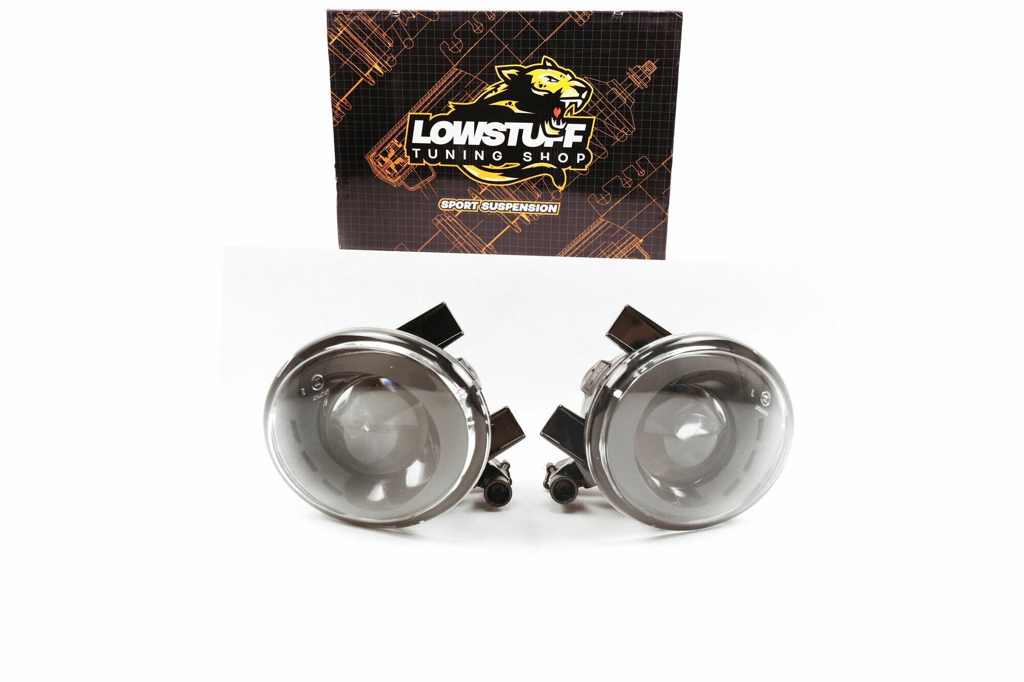 Противотуманные фары Seat Alhambra 7N, VW Beettle 5C, EOS, Caddy 2K, Golf 6, Jetta 6, Tiguan 5N, Touran 1T2 птф прозрачные с линзами LOWSTUFF FGLVWG6CLEARLENSM