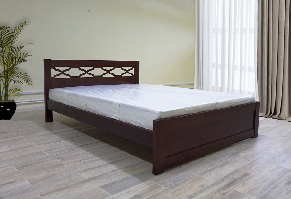 Кровать "Альфа" из массива сосны160x200 см, Старый Орех 3