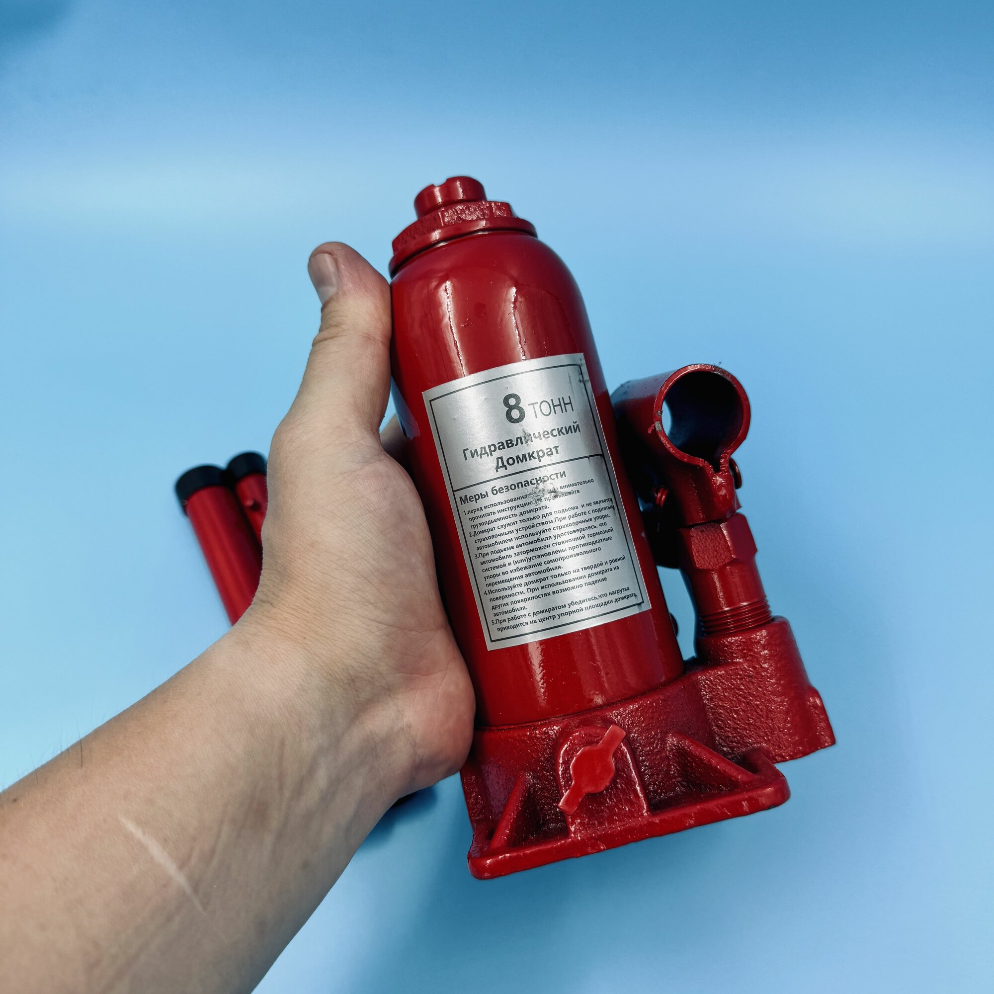 Гидравлический бутылочный домкрат 8 тонн для автомобиля, грузовиков и спецтехники подъёмник с высокой нагрузкой